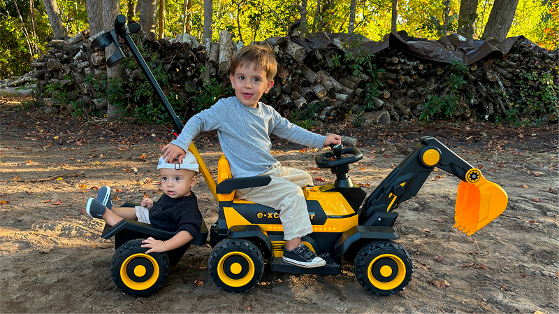 Little Ones First Digger Ride-On Excavator - Tough Trucks For Kids