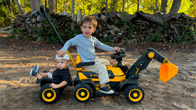 Little Ones First Digger Ride-On Excavator - Tough Trucks For Kids