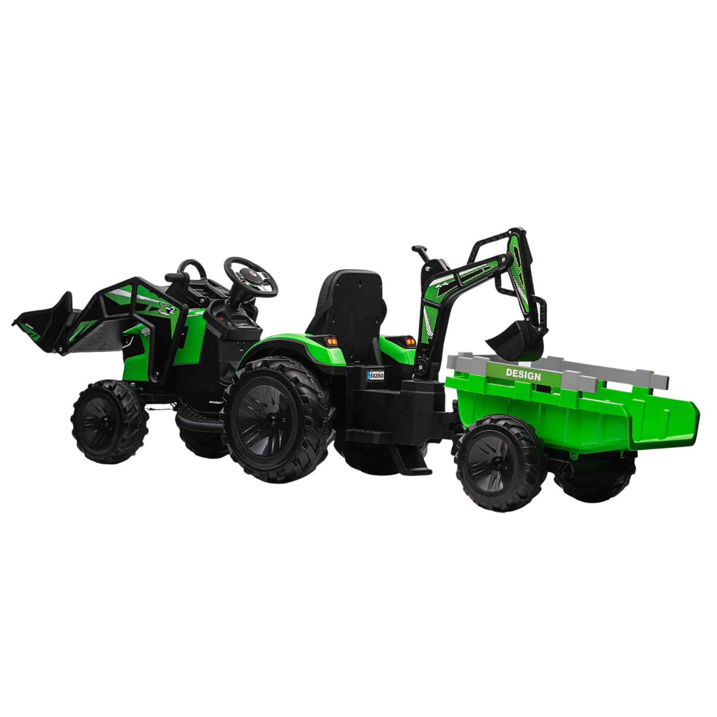 The Big Digger Tractor - Tough Trucks For Kids